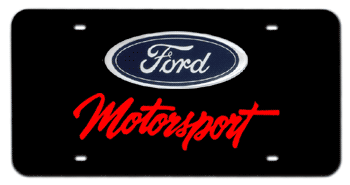 Ford Racing License Plates - LICENSEPLATES.TV