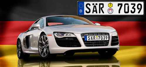 German License Plates with your custom number | LicensePlates.tv