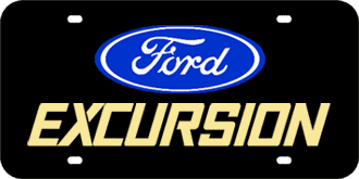 Ford Excursion License Plates - LICENSEPLATES.TV
