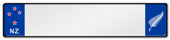 NEW ZEALAND LICENSE PLATE -- EMBOSSED WITH YOUR CUSTOM NUMBER [intnz01 ...