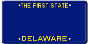 1964 DELAWARE STATE LICENSE PLATE--EMBOSSED WITH YOUR CUSTOM NUMBER ...