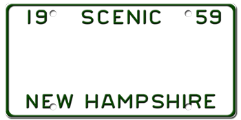 1959 NEW HAMPSHIRE STATE LICENSE PLATE--EMBOSSED WITH YOUR CUSTOM ...