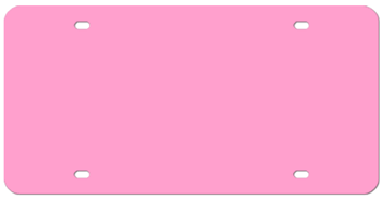 INITIALS LASER PINK LICENSE PLATE - GOLD INITIALS - Personalized just ...